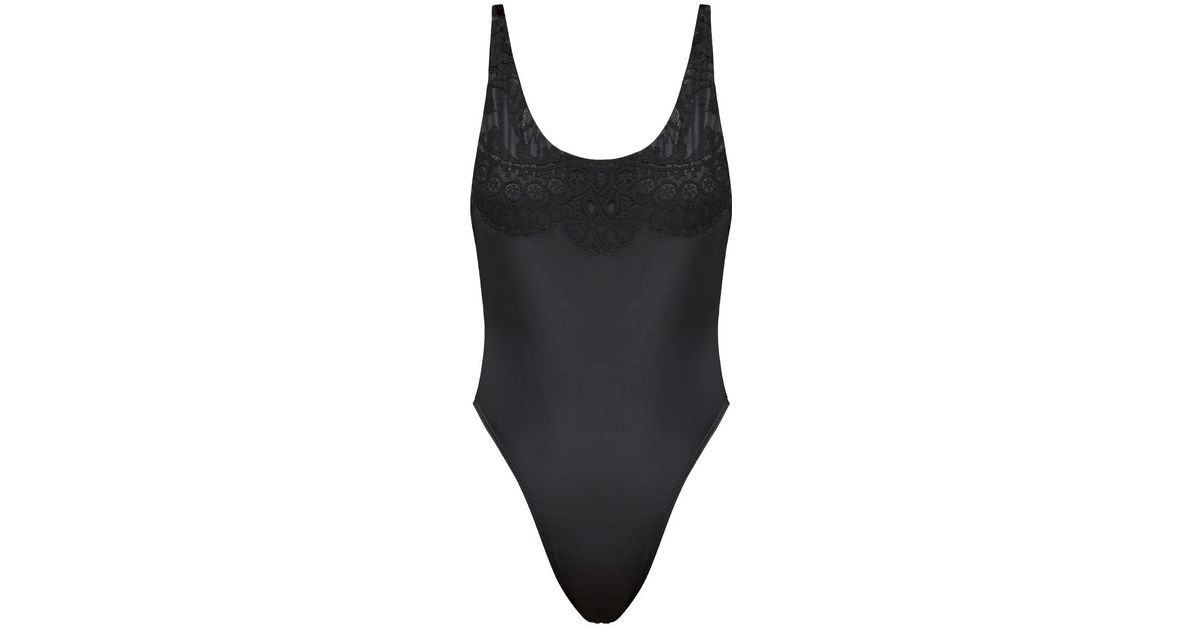 La Michaux Muscari One Piece Lace in Black | Lyst