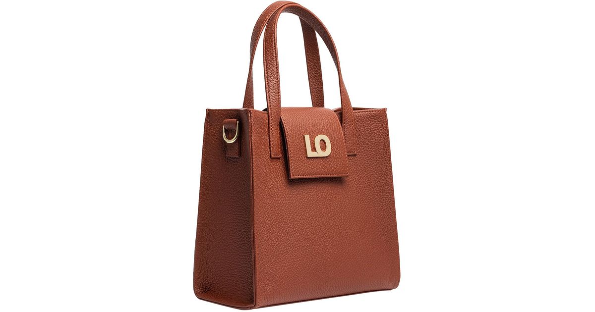 Laura Olaru Zitta Cognac Leather Bag in Brown | Lyst