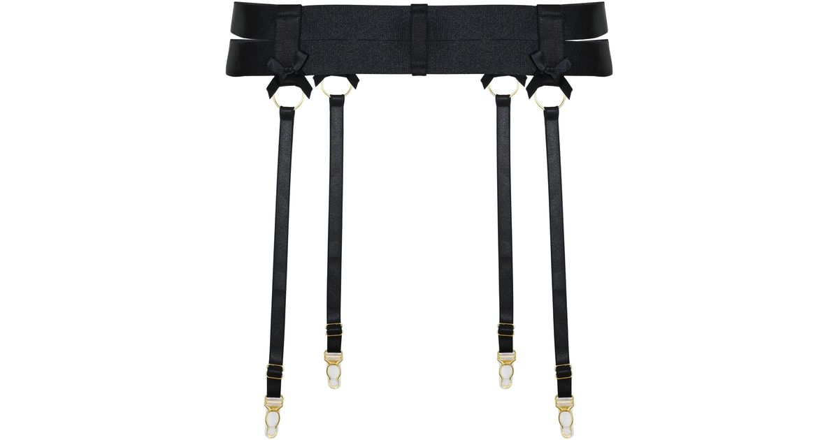 Empress Mimi Midnight Sky Adjustable Suspender Belt in Black | Lyst