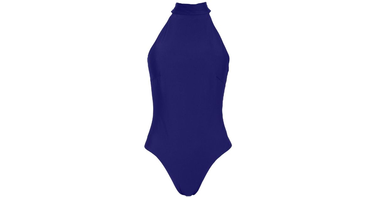 Rêve De Rive Juliette Dark One Piece in Blue | Lyst