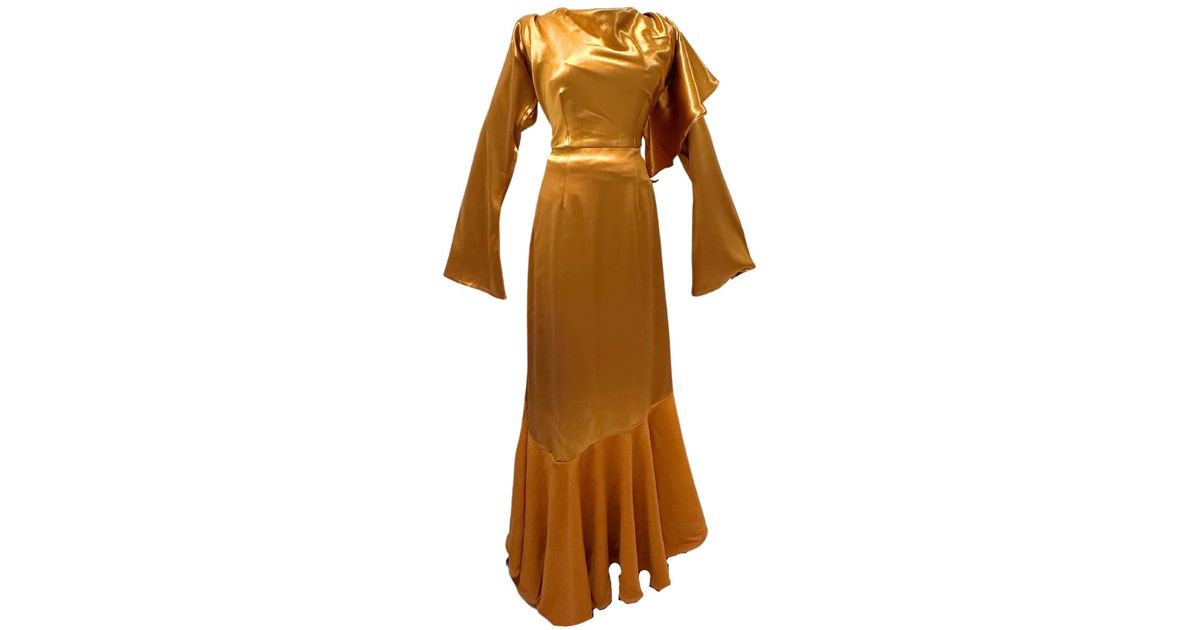 Miss Me Maeve Maxi Dress in Brown | Lyst