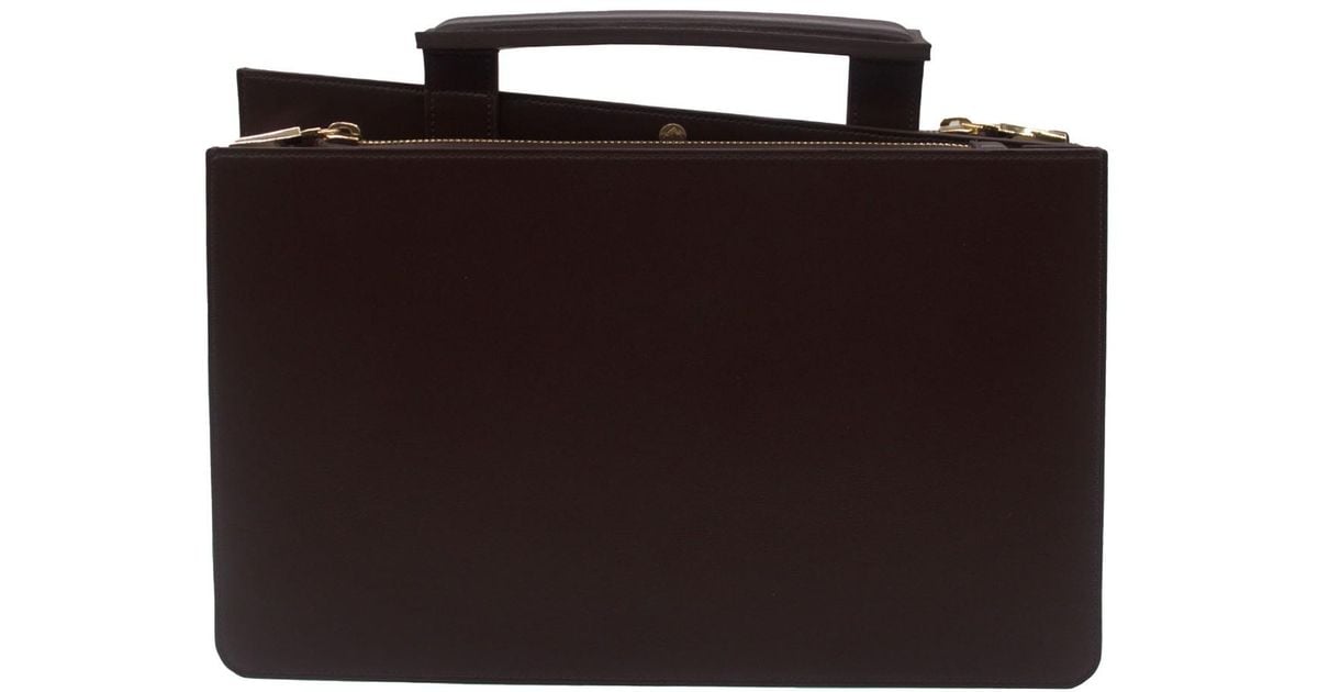 Emily Jones Chestnut Dover Top Handle Bag in Black | Lyst