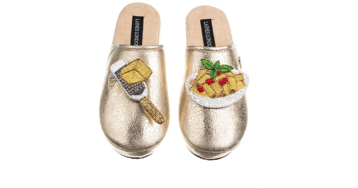 Laines London Laines X Juliet Softie Slippers With Parmesan & Pasta ...