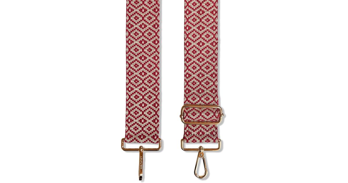Apatchy London Cross-Stitch Strap in Red | Lyst