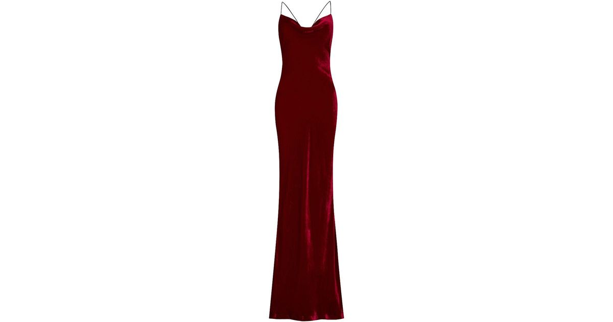 Pretty Eccentric Siren Maxi Dress in Red | Lyst UK