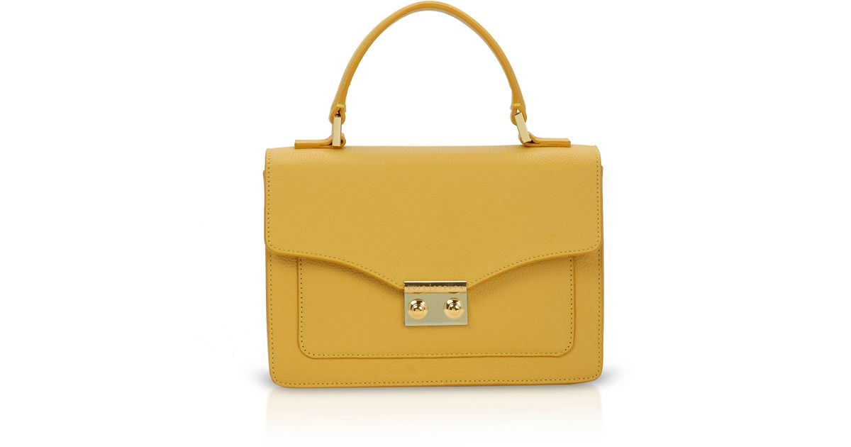 Luis Steven Emma Top Handle in Yellow | Lyst