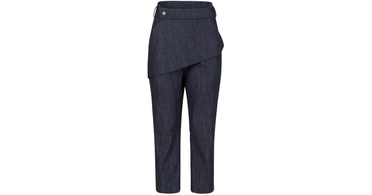 Clothes by Locker Room Drop-Crotch Flap Jeans in Blue | Lyst