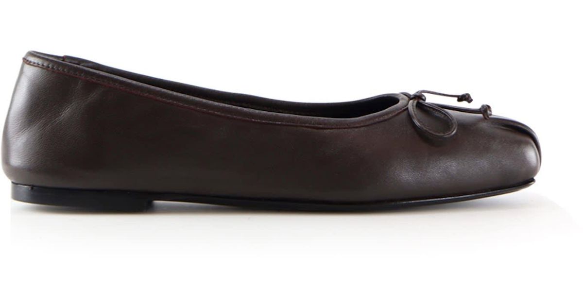Notabene Serena Ballerina, Dark Leather in Black | Lyst UK