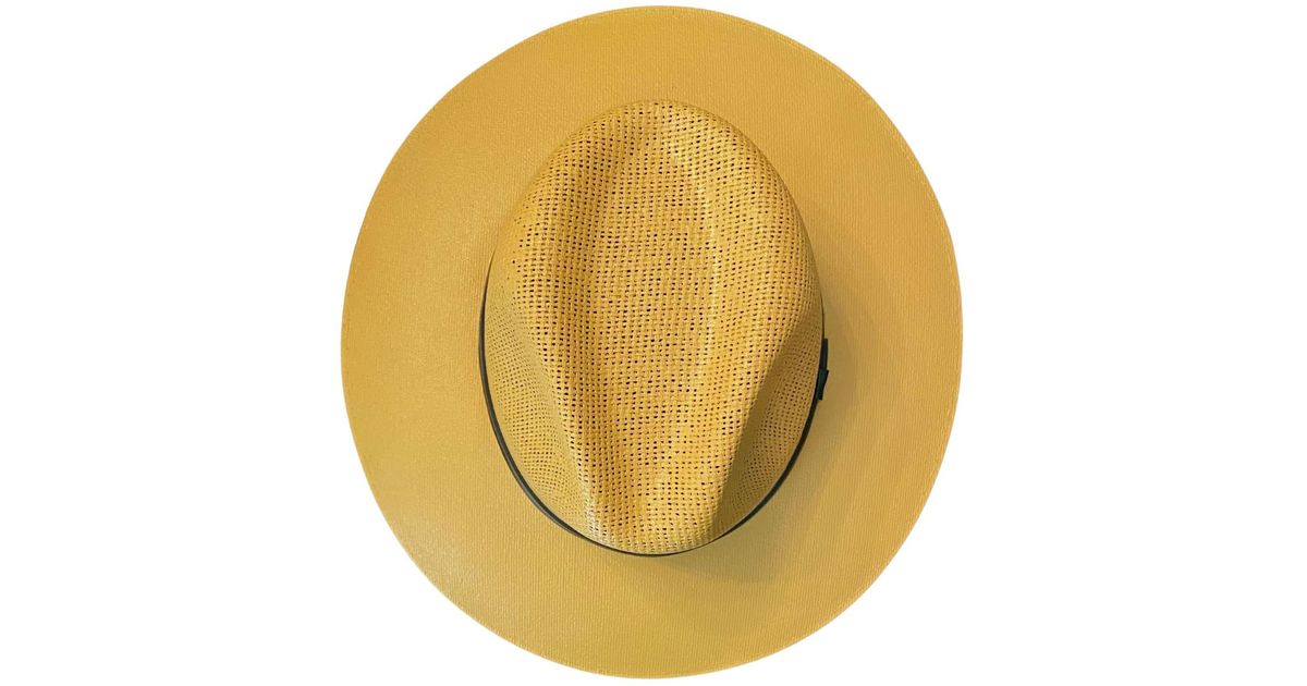 Larkin Lane Neutrals Hand-Painted Hat From Mexico in Metallic | Lyst