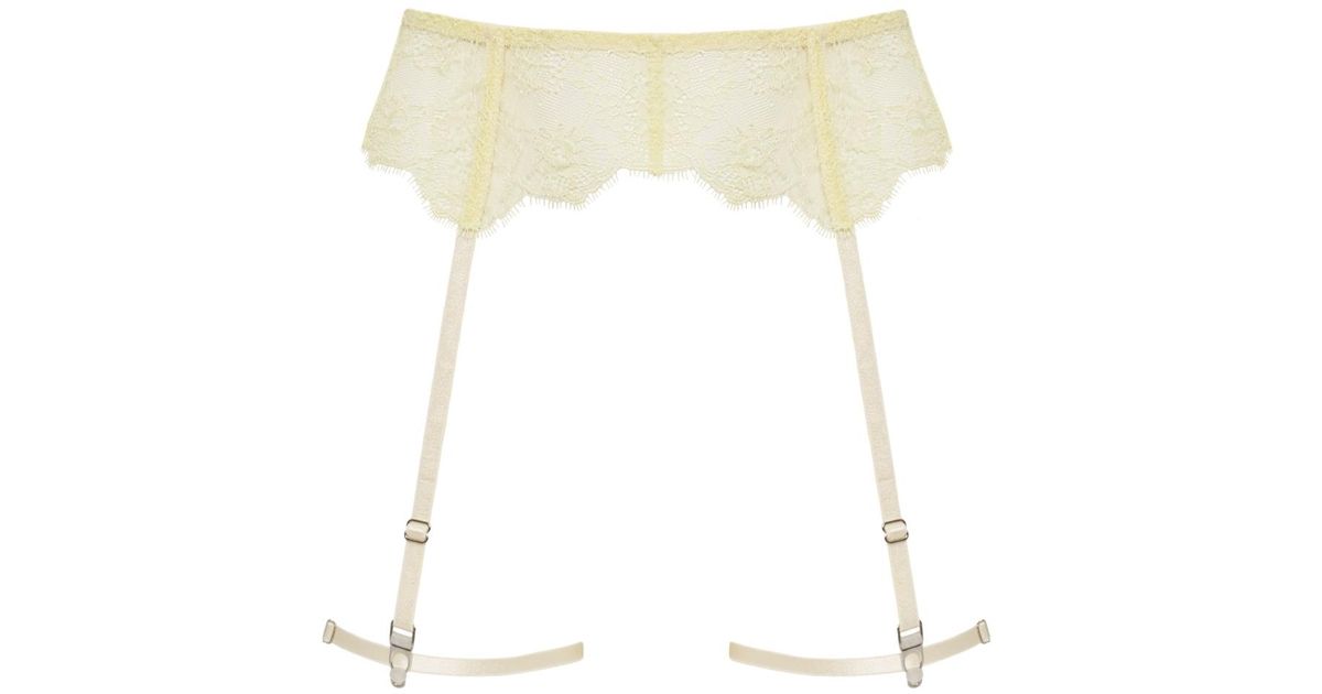 Daily Underwear Garter Belt Bliss Buttercream in White | Lyst UK