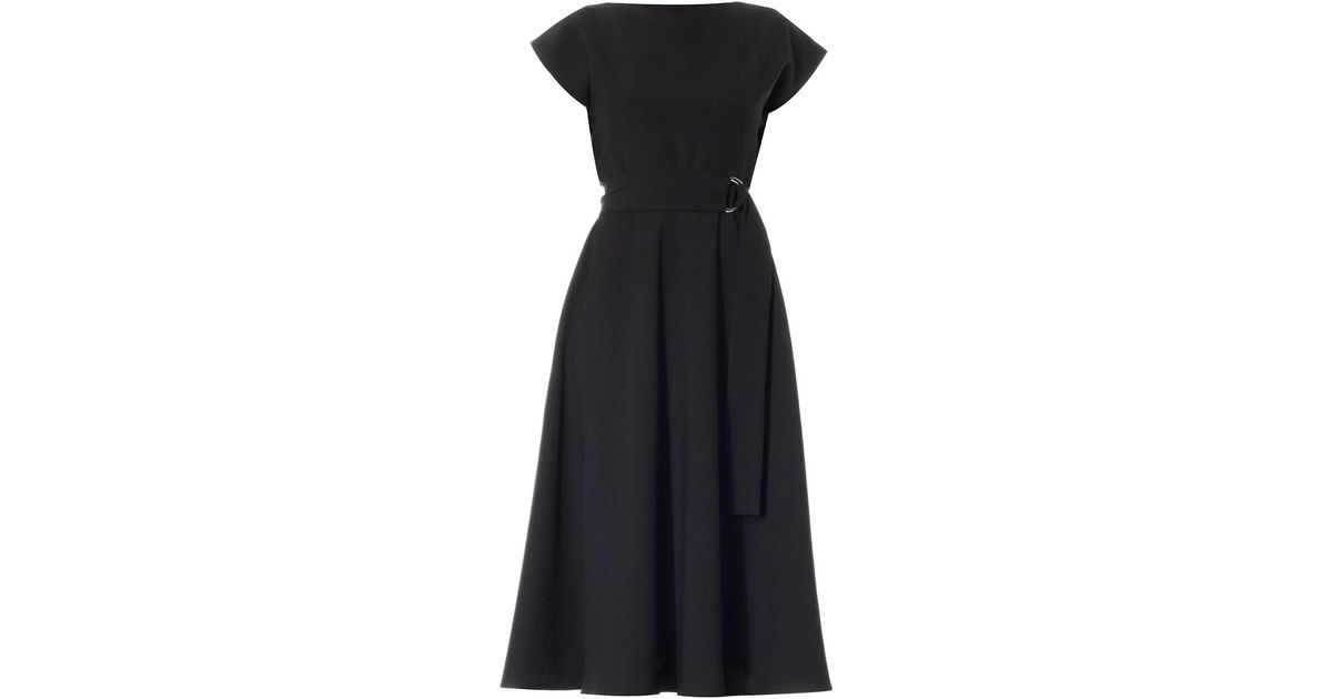 Meem Label Stine Midi Dress in Black | Lyst