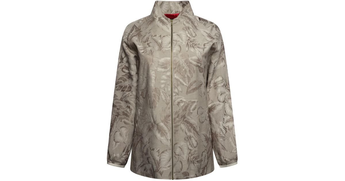 Lioness by Tf Neutrals Ivory Wispier Jacket in Gray | Lyst