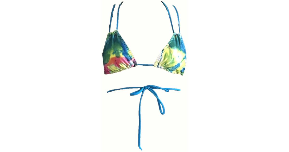 Brasini Swimwear 'Bruna Convertible Bikini Top in Blue | Lyst