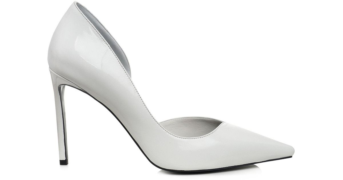 Ginissima Samantha Asymmetric Cut Out Pumps in White | Lyst