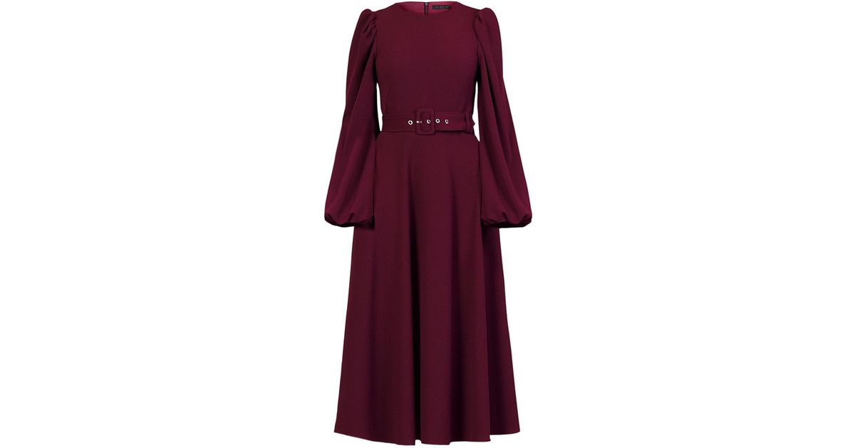 Meem Label ' Isla Plum Midi Dress in Purple | Lyst