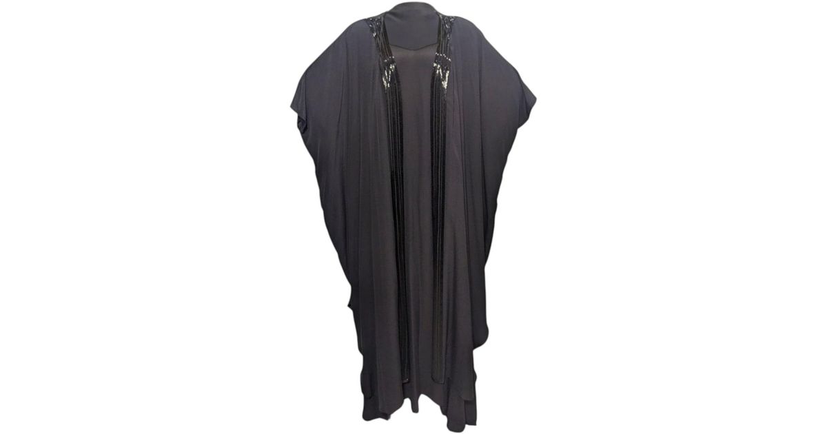 Julia Clancey Jet Luxe Robe & Gown Set in Blue | Lyst