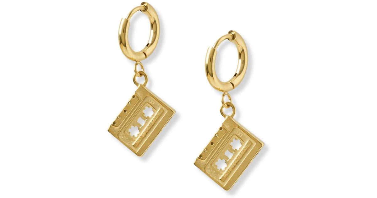 Hoops + Chains LDN Mix Tape Huggies in Metallic | Lyst