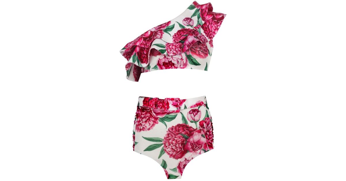 Nur Karaata Cliantha Bikini Set in Red | Lyst