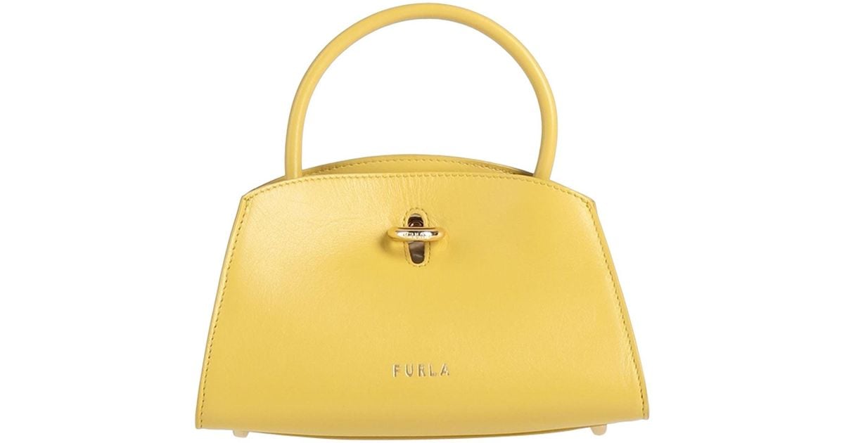 Furla Handbag in Yellow | Lyst UK