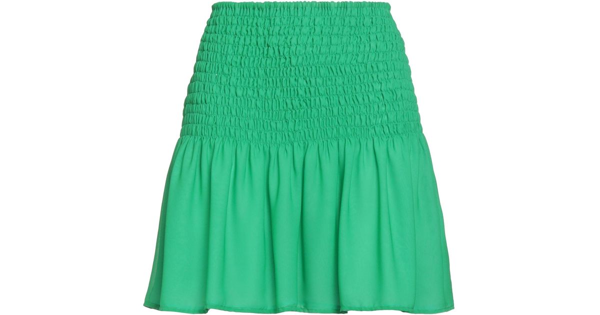 Suoli Mini Skirt Polyester in Green | Lyst UK