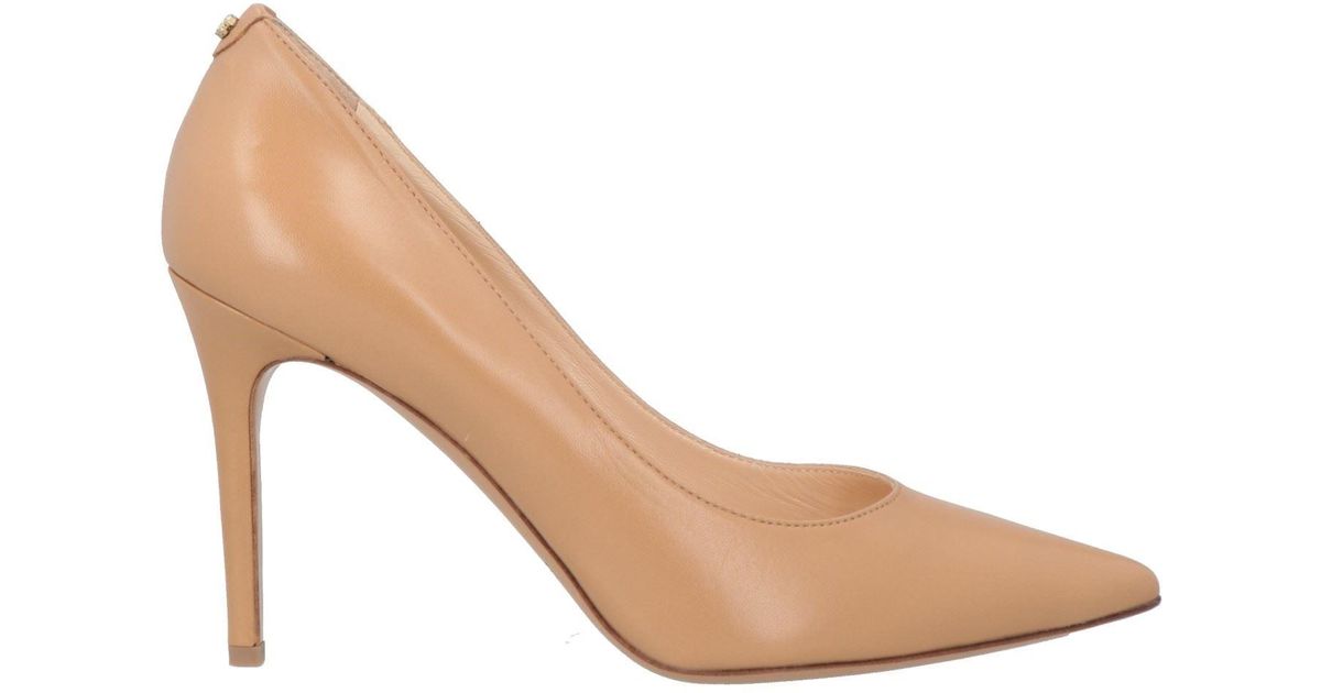 Baldinini Camel Pumps Calfskin in Natural | Lyst