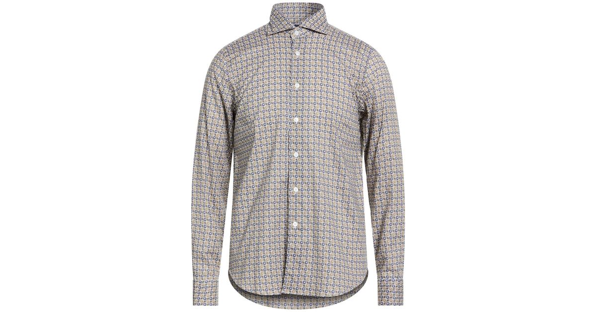 Fedeli Shirts in Grey for Men | Lyst UK