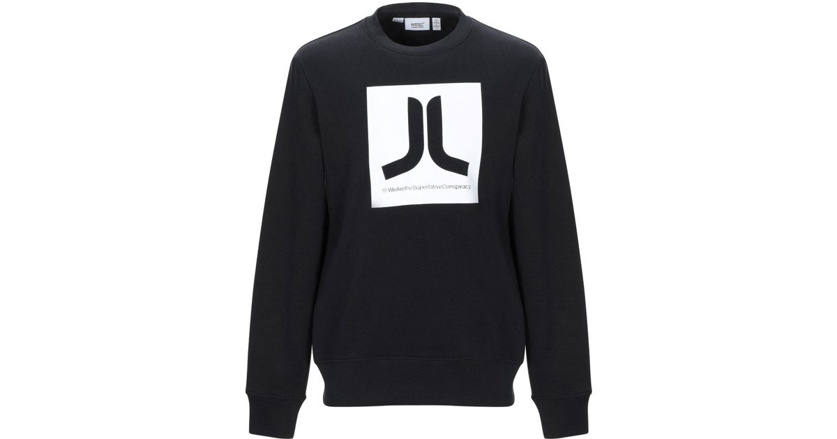 Wesc Fleece Sweatshirt in Black for Men - Lyst