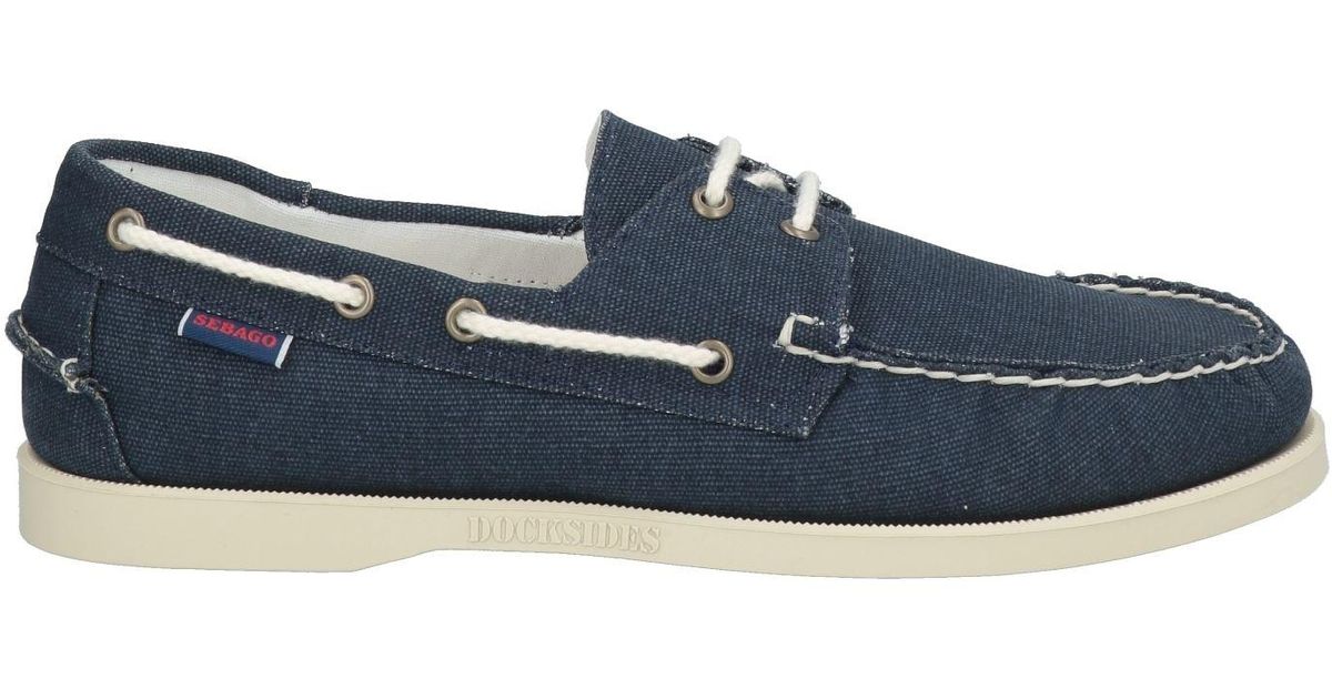 Sebago Loafers Textile Fibers in Blue for Men | Lyst