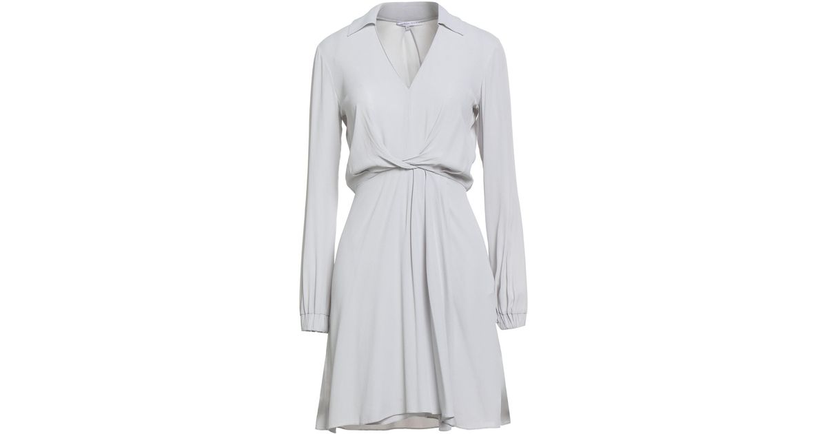 Patrizia Pepe Mini Dress in Grey | Lyst UK
