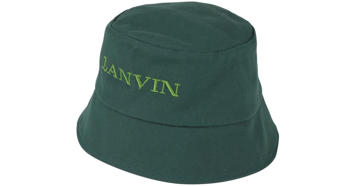 Lanvin Hats in Green | Lyst UK
