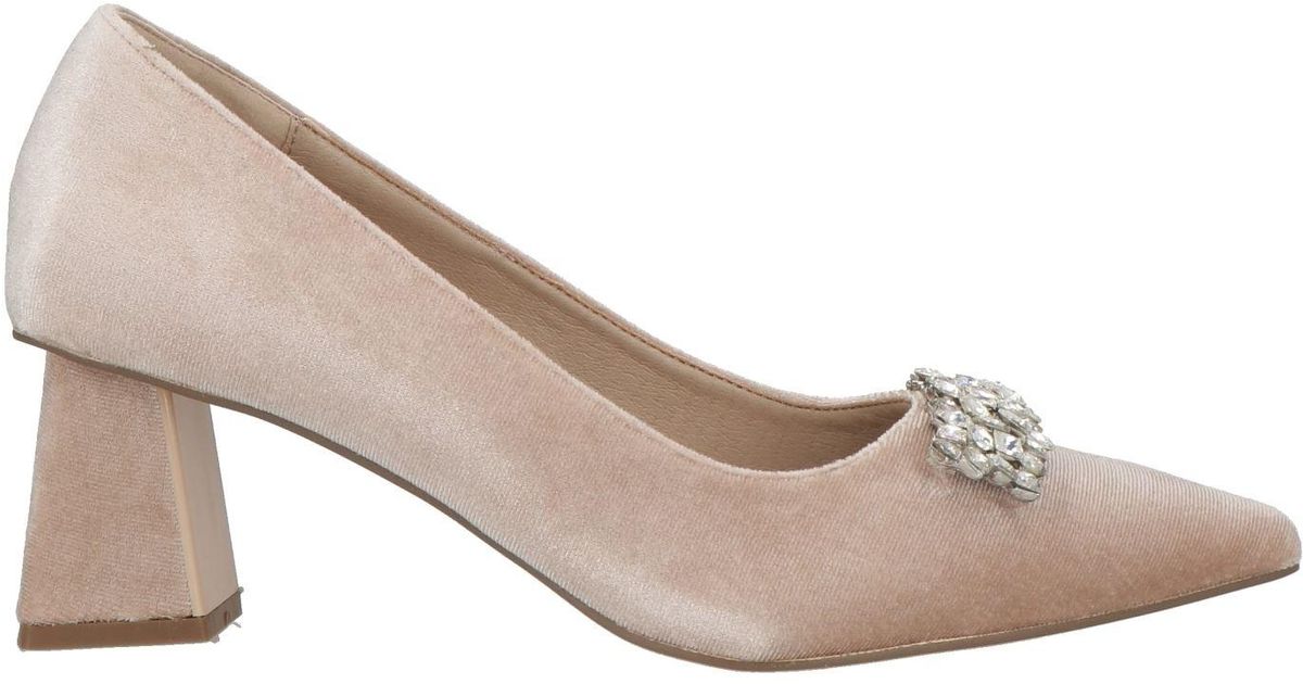 Menbur Blush Pumps Textile Fibers in Natural | Lyst