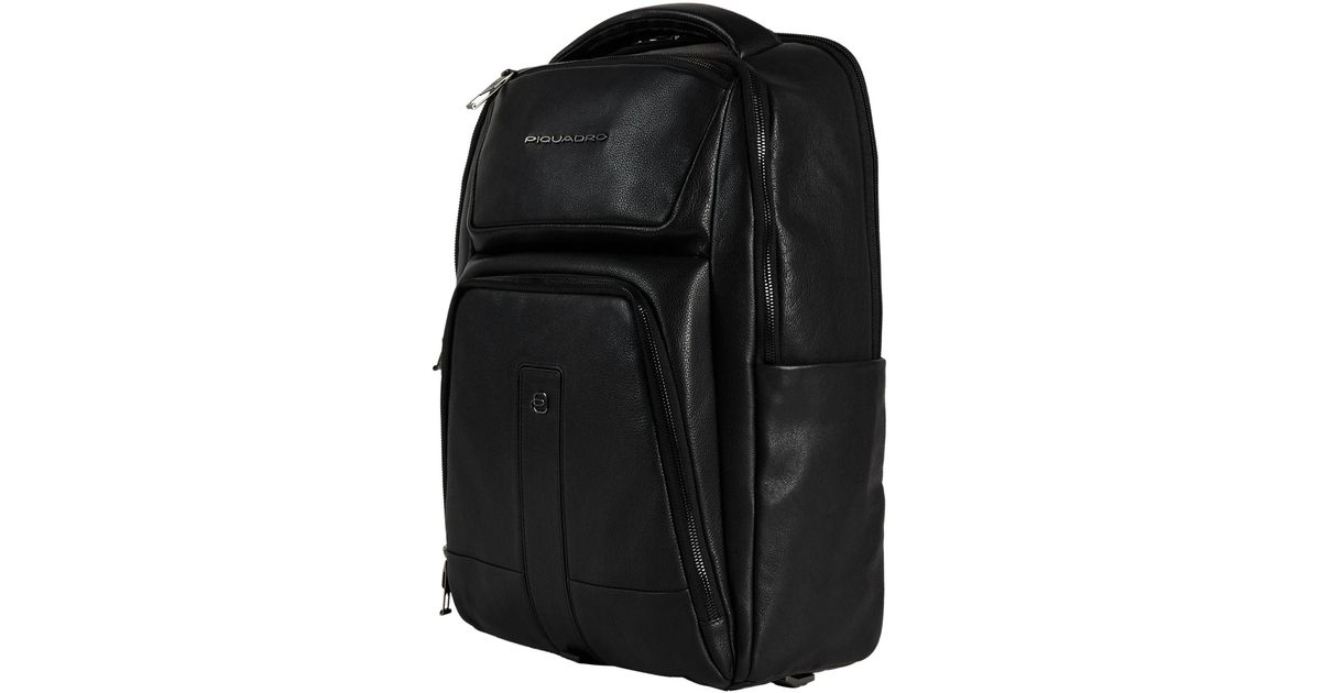 Piquadro Backpack in Black for Men | Lyst