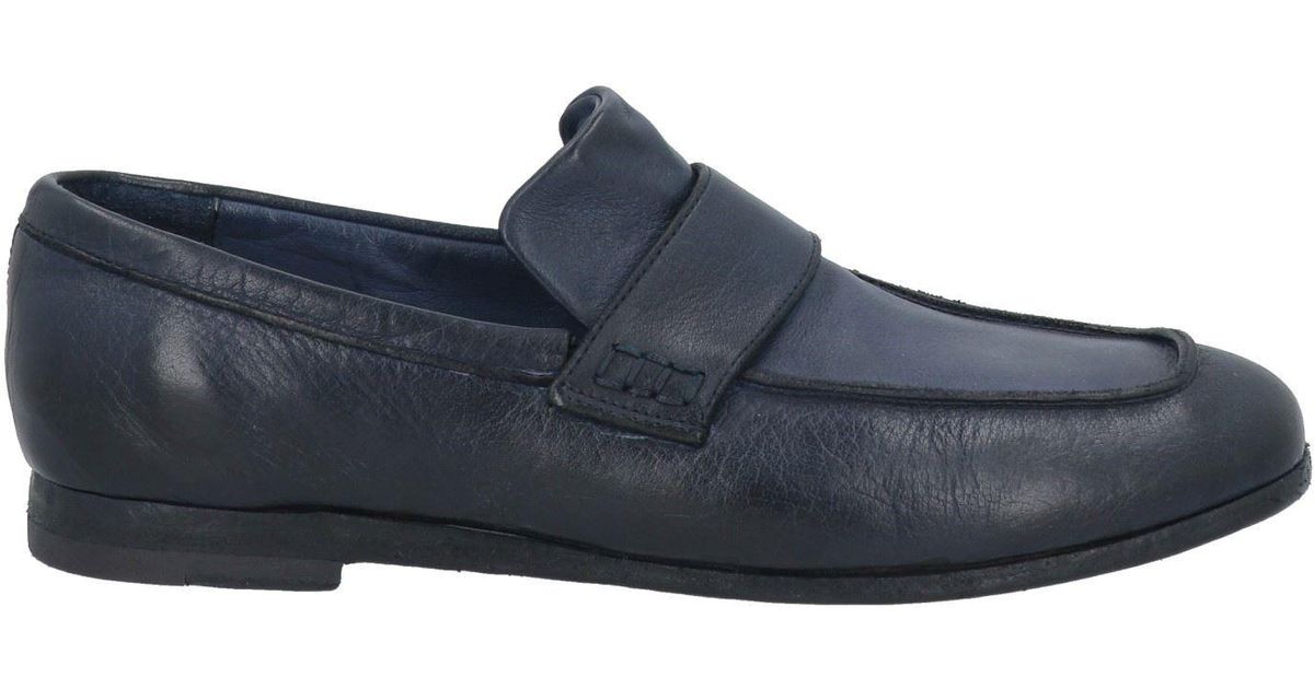 Moma Midnight Loafers Leather in Blue | Lyst