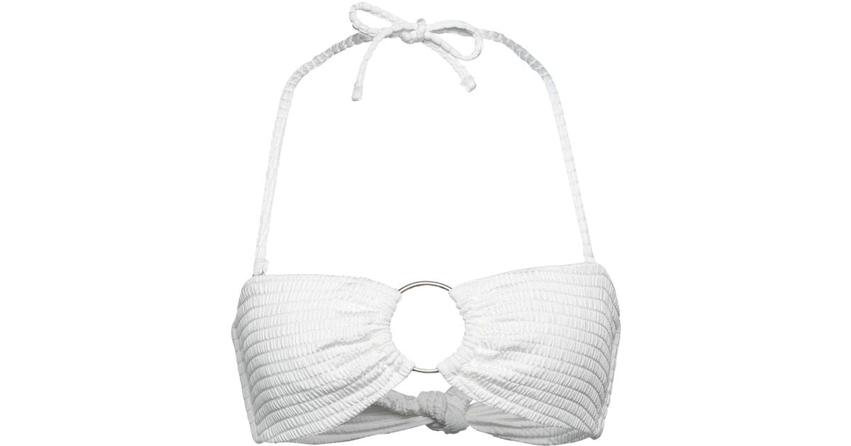 Pq Swim Bikini Top In White Lyst
