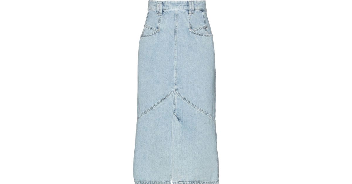 Isabel Marant Denim Skirt in Blue | Lyst