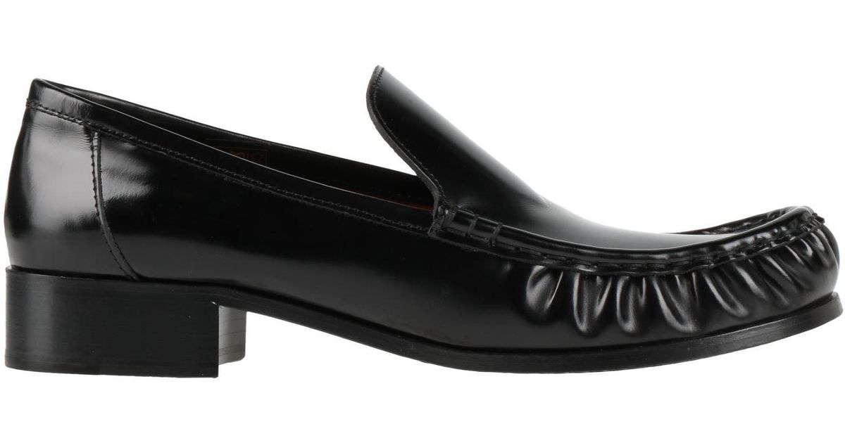 Acne Studios Loafers Leather in Black | Lyst