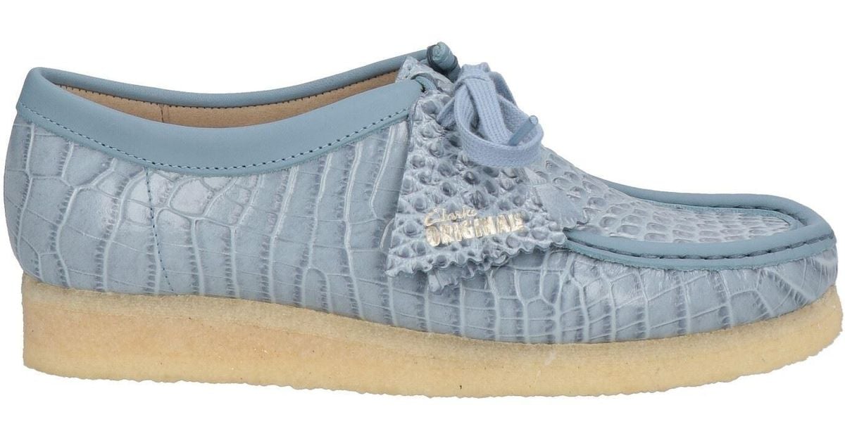 Clarks Lace-Up Shoes Leather, Rubber in Blue | Lyst UK