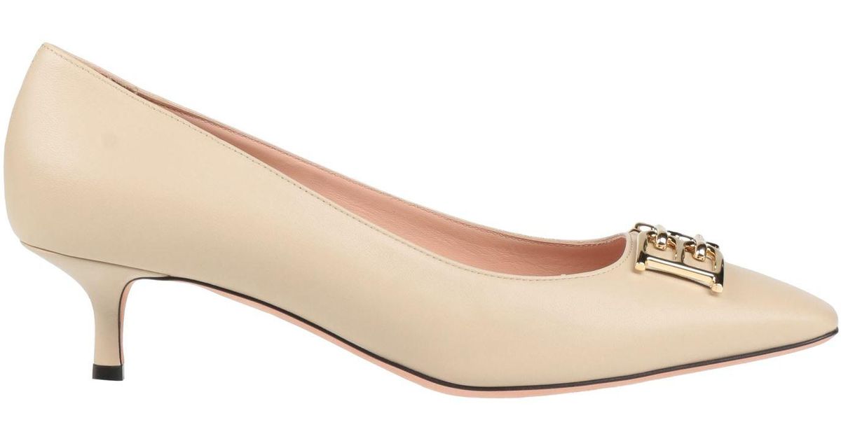 Bally Sand Pumps Calfskin in Natural | Lyst