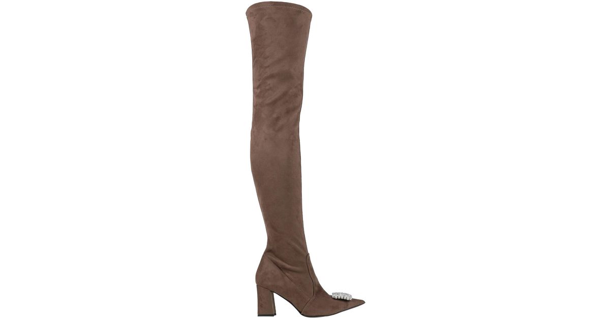 Islo Isabella Lorusso Khaki Boot Textile Fibers in Brown | Lyst UK