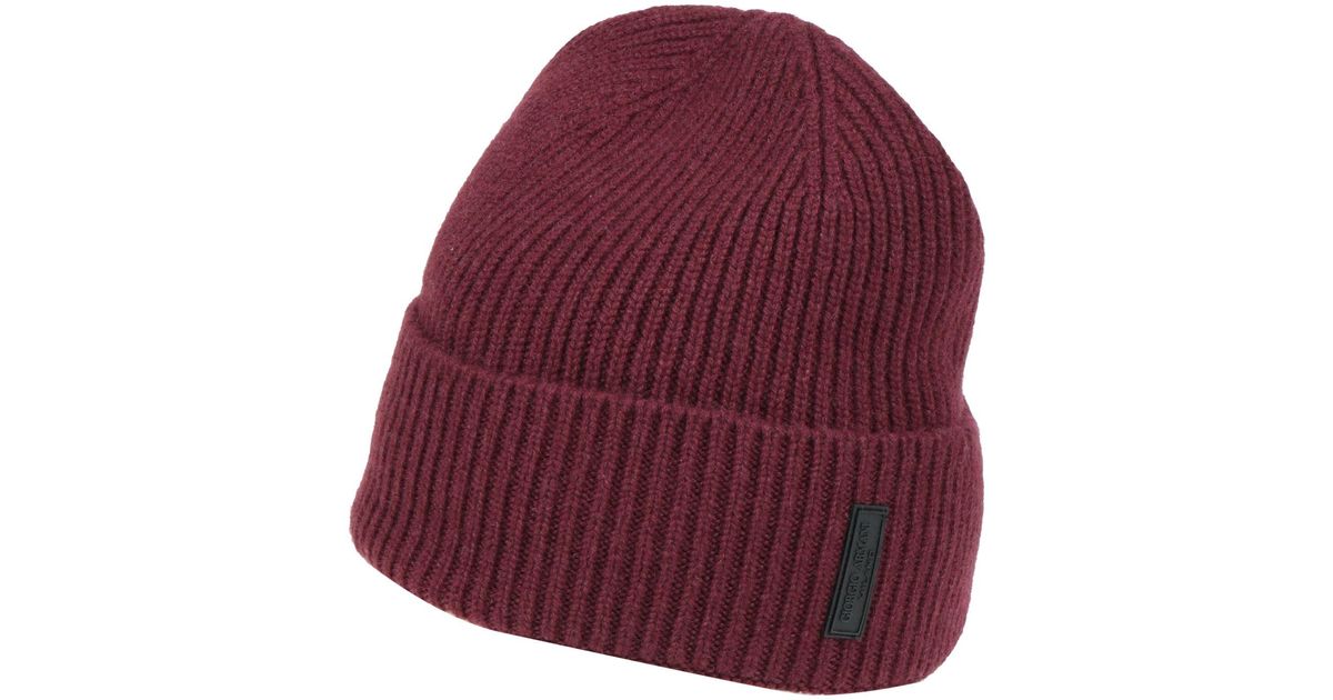 Giorgio Armani Hats in Red for Men | Lyst UK