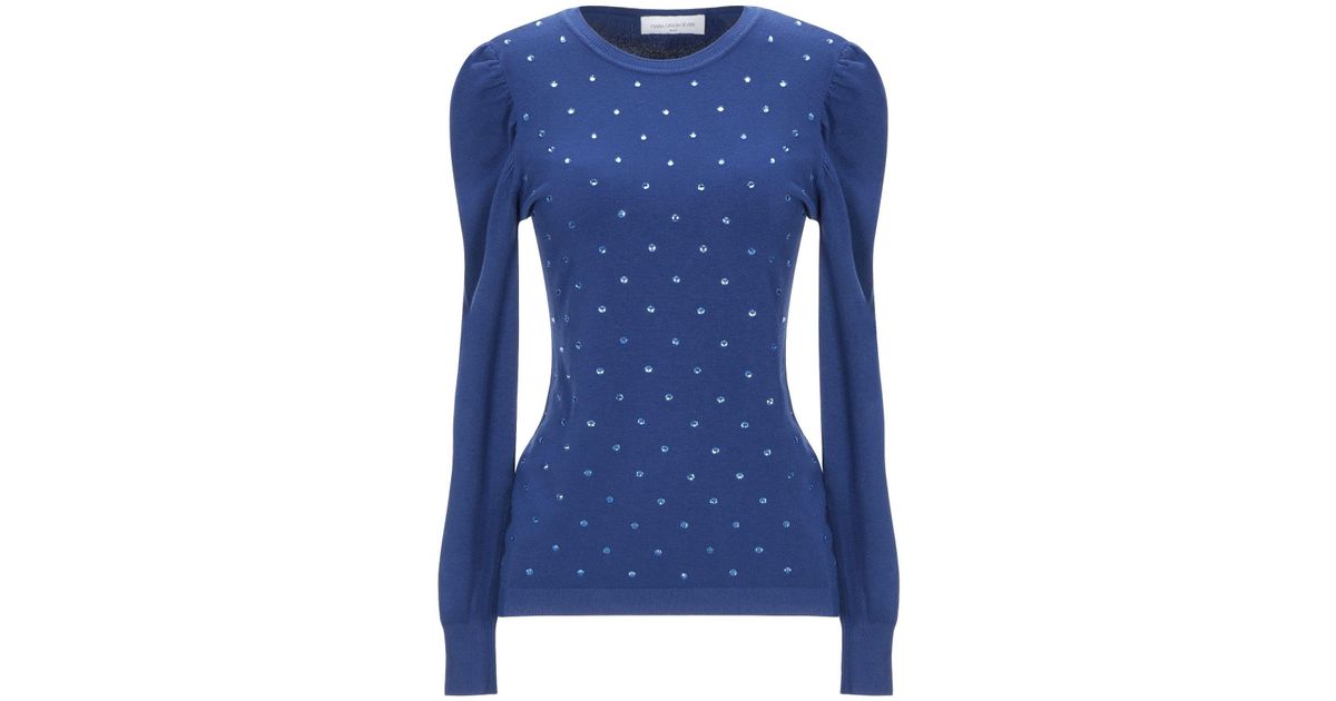 Maria Grazia Severi Synthetic Jumper in Blue - Lyst