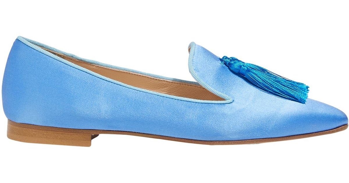 PROSPERINE® Azure Loafers Textile Fibers in Blue | Lyst
