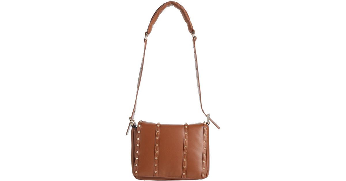 Ash Tan Shoulder Bag Leather in White | Lyst