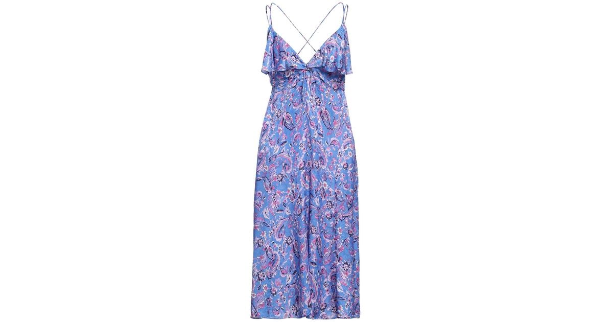 Isabel Marant Midi Dress in Purple | Lyst