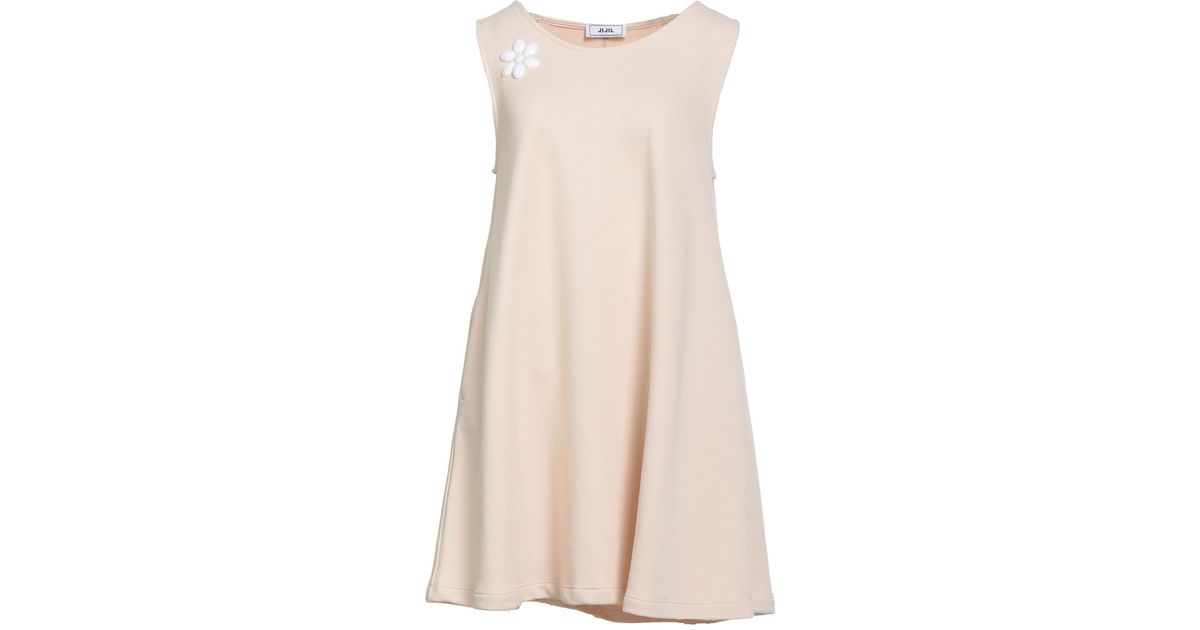 Jijil Mini Dresses in Natural | Lyst UK