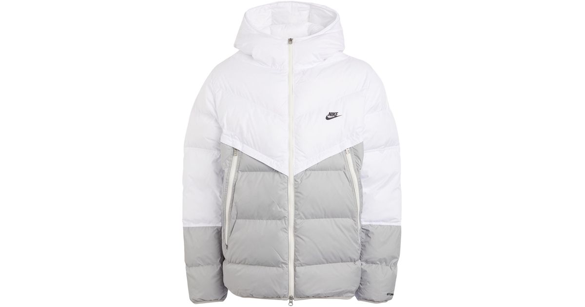 Nike Down Jacket in White for Men | Lyst