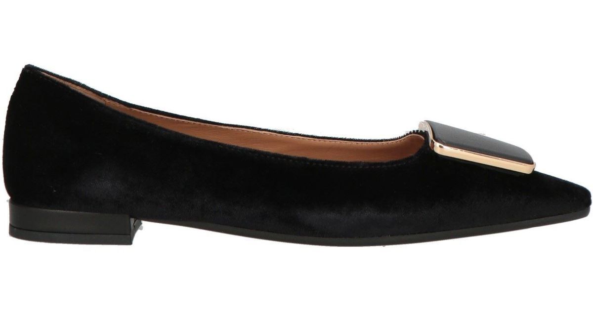 Frau Ballet Flats Textile Fibers, Leather in Black | Lyst UK