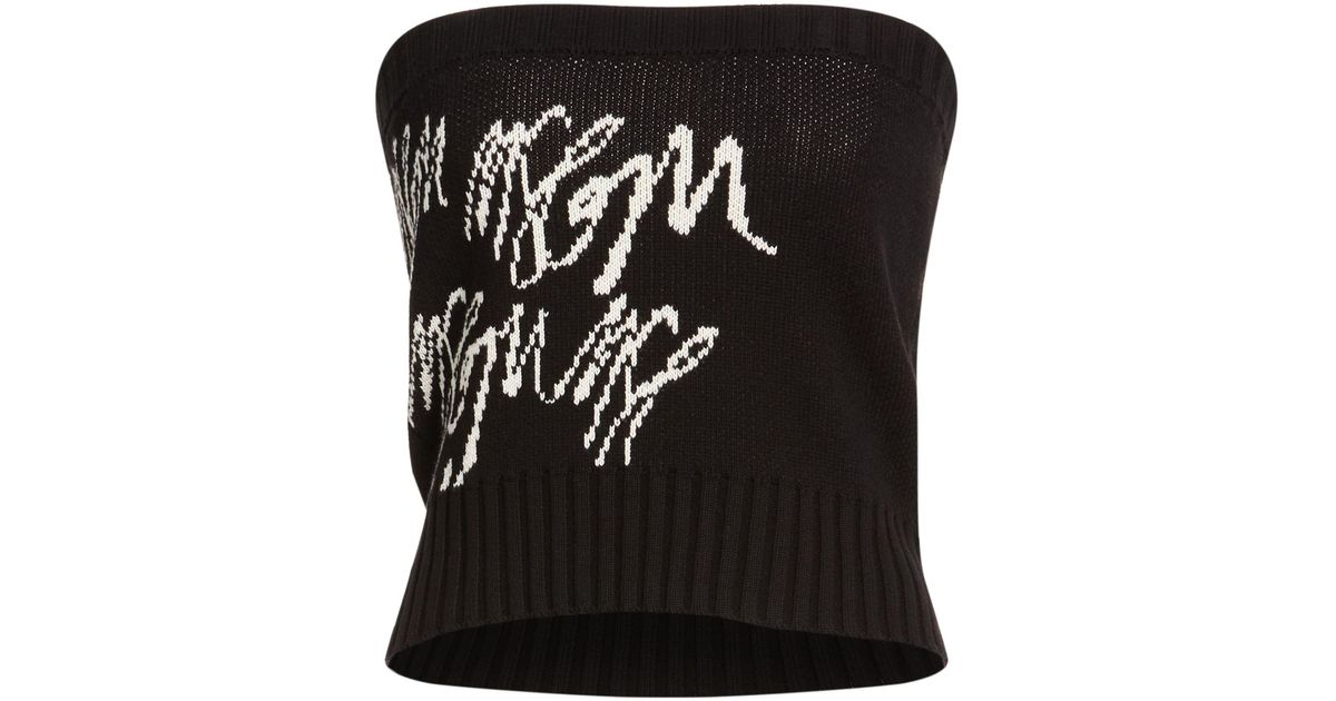 MSGM Tops in Black | Lyst UK
