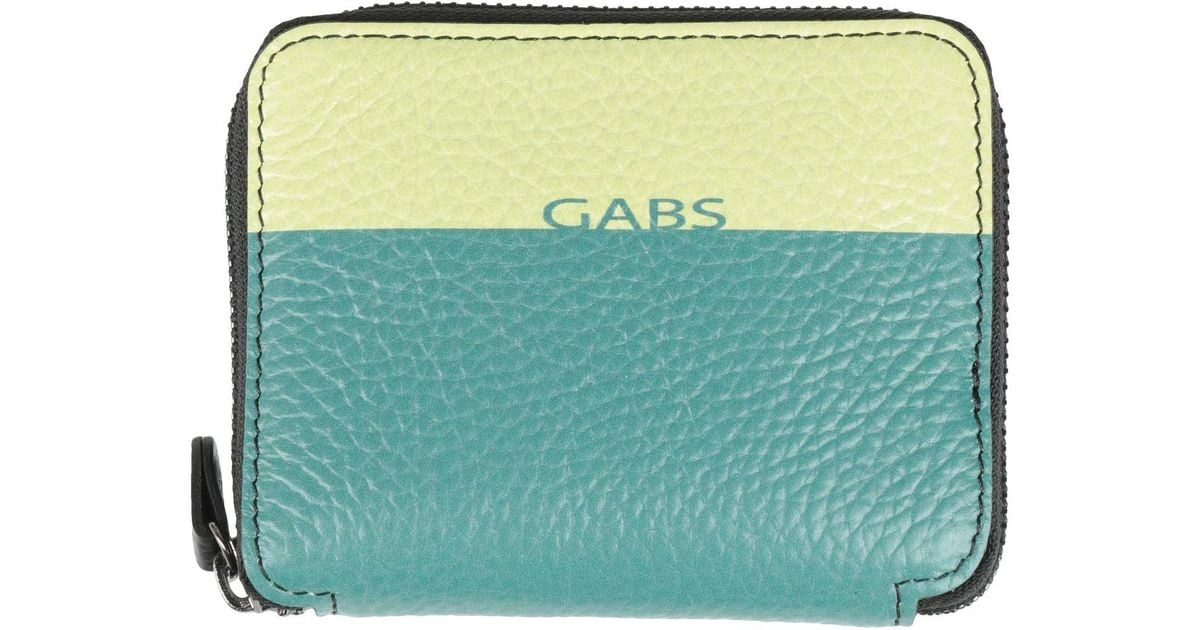 Gabs Wallet Leather in Green | Lyst UK