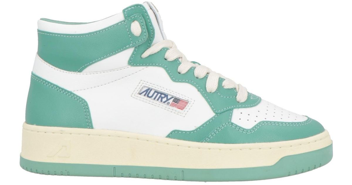 Autry Sneakers Leather in Green | Lyst UK